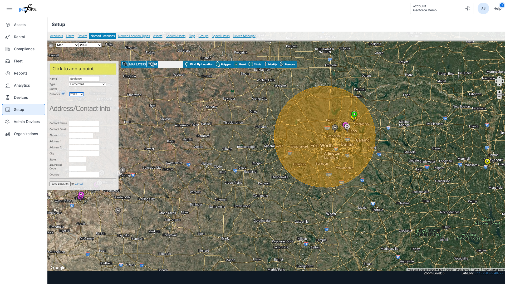 Creating a Named Location (Geofence) – Geoforce Track & Trace